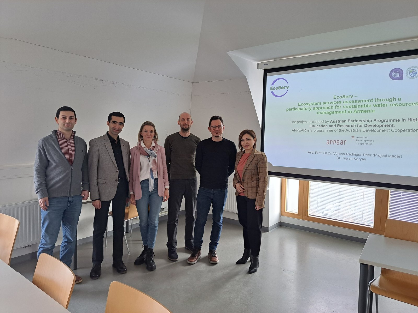 Visit of Armenian partners from YSU to BOKU, Vienna - EcoServ